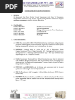 2000KVA Transformer Data Sheet | PDF | Transformer | Physical Quantities