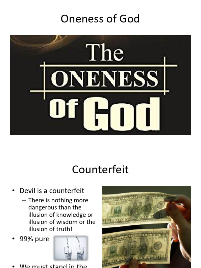 Oneness of God | PDF | Trinity | God The Father