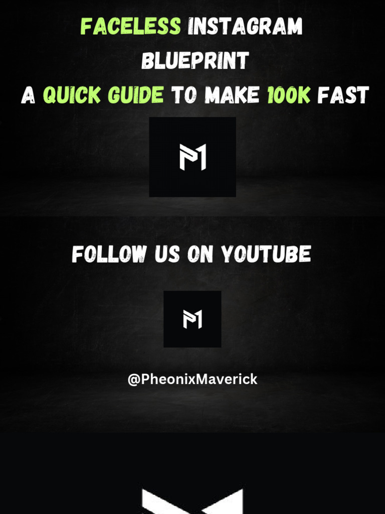 Faceless Instagram Blueprint | PDF | Human Communication | Mass Media