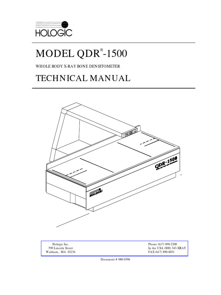 Hologic QDR 1500 - Service Manual | PDF | Power Supply | X Ray Hologic QDR 1500 - Service Manual | PDF | Power Supply | X Ray