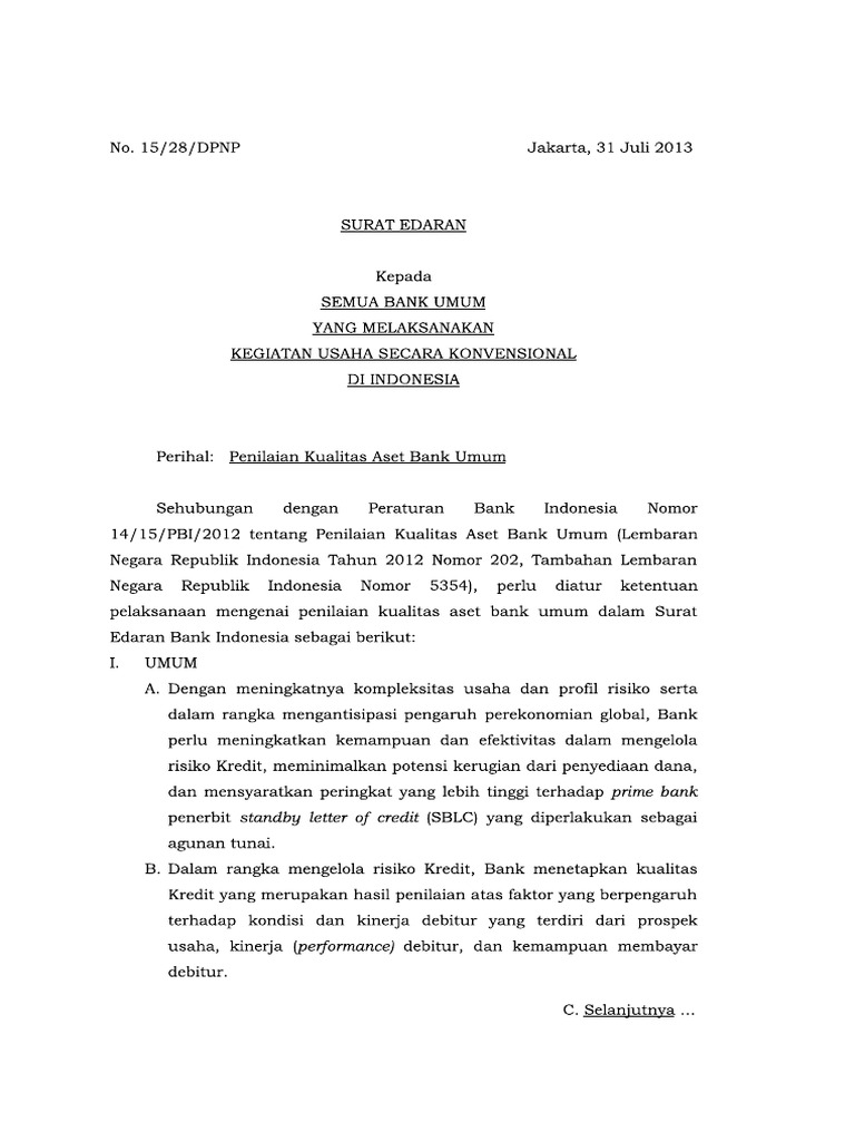 Sebi No 15 28 Dpnp Pdf Pengelolaan Keuangan And Uang 