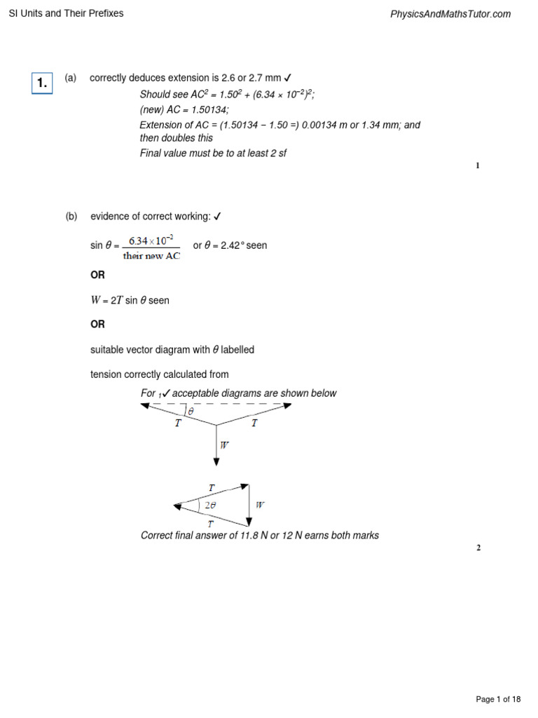 1.1. SI Units and Their Prefixes MS | PDF
