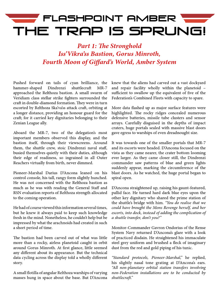 Campagne Flashpoint-Amber - 02 - The-Trap-Is-Sprung | PDF