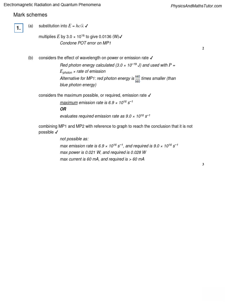 2.2. Electromagnetic Radiation and Quantum Phenomena MS | PDF