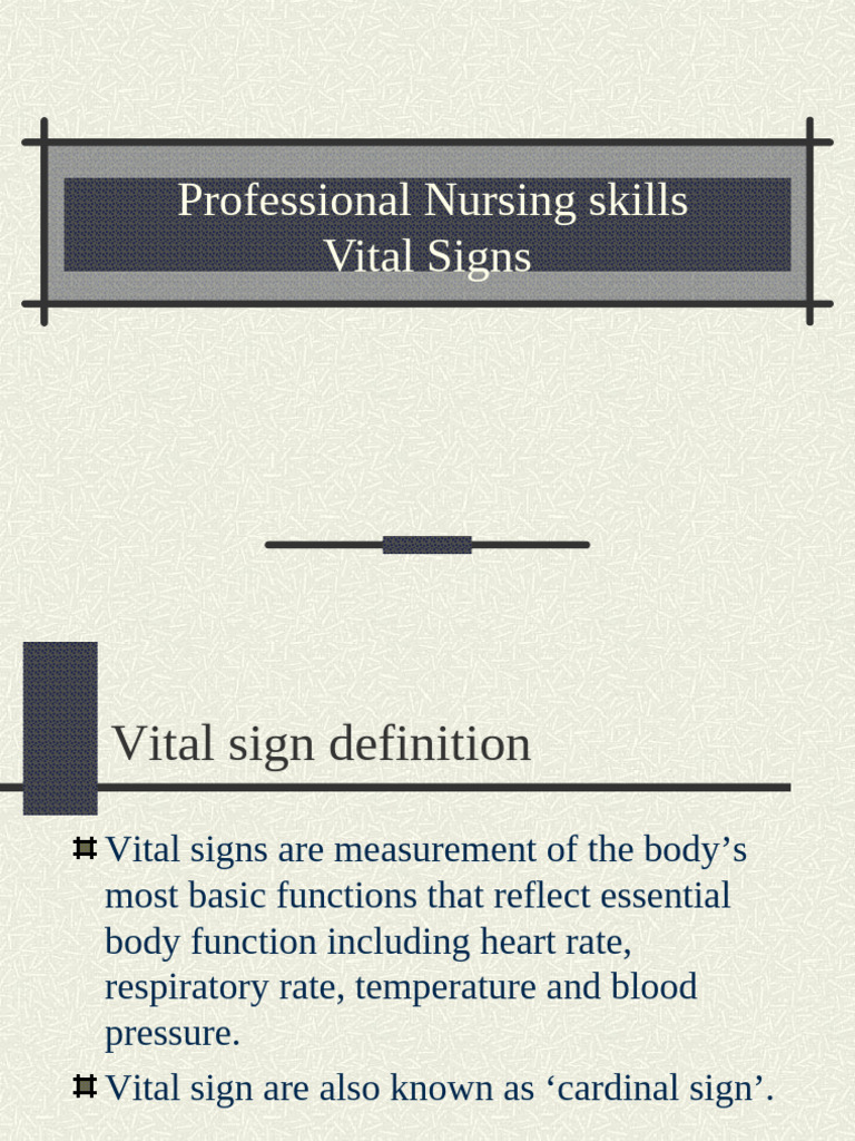 (1a) Vital - Signs BSN | PDF | Pulse | Breathing