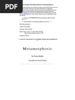 The Metamorphosis – Franz Kafka (1915) | PDF | The Metamorphosis