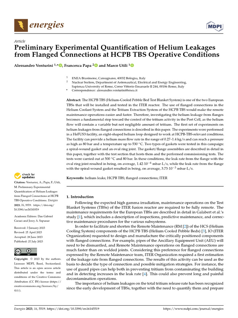 Preliminary Experimental Quantification of Helium | PDF | Heat ...