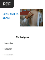 Chest Examination: Technique | PDF | Physical Examination | Thorax
