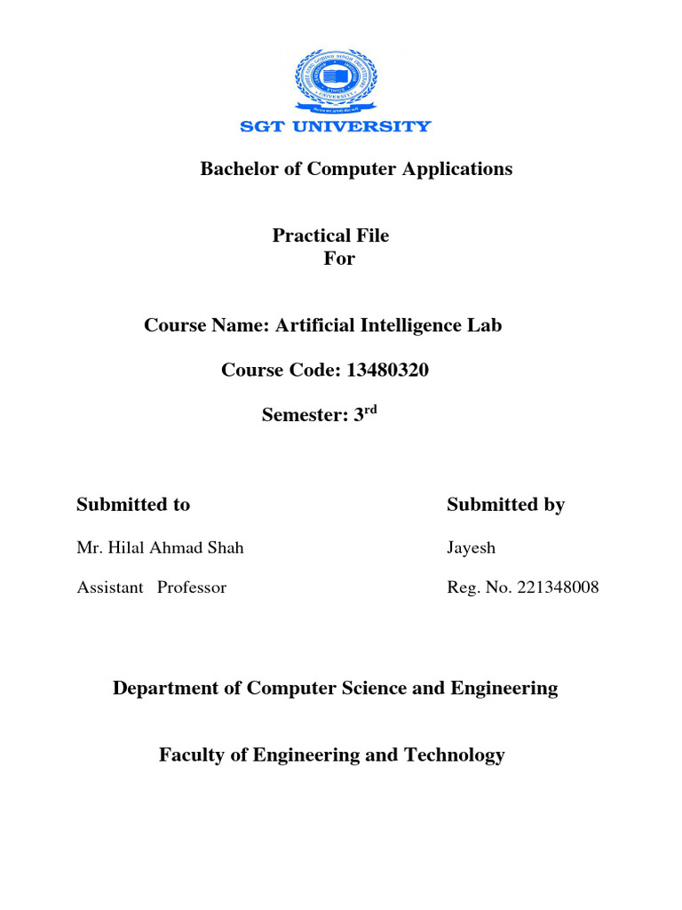Ai Lab | Download Free PDF | Computer Science | Combinatorics