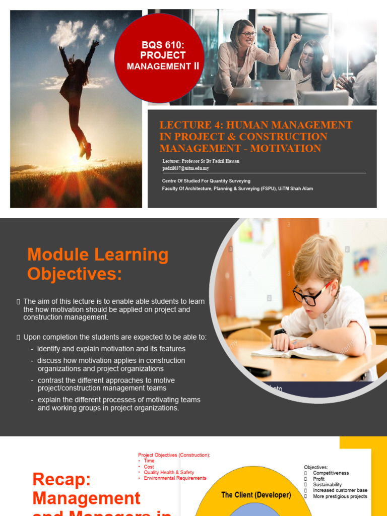 Lecture 4 - Motivation | PDF | Motivation | Motivational