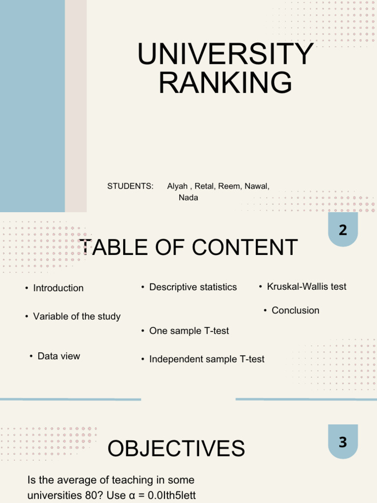 University ranking | PDF