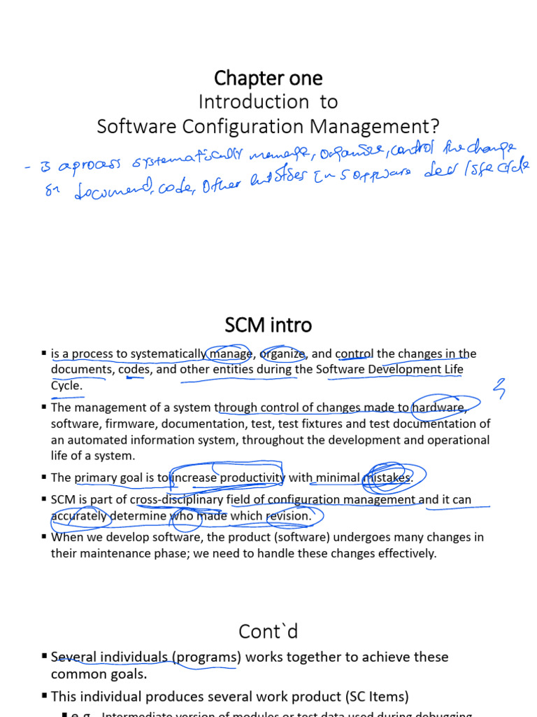 SCM Chapter One | PDF | Version Control | Audit