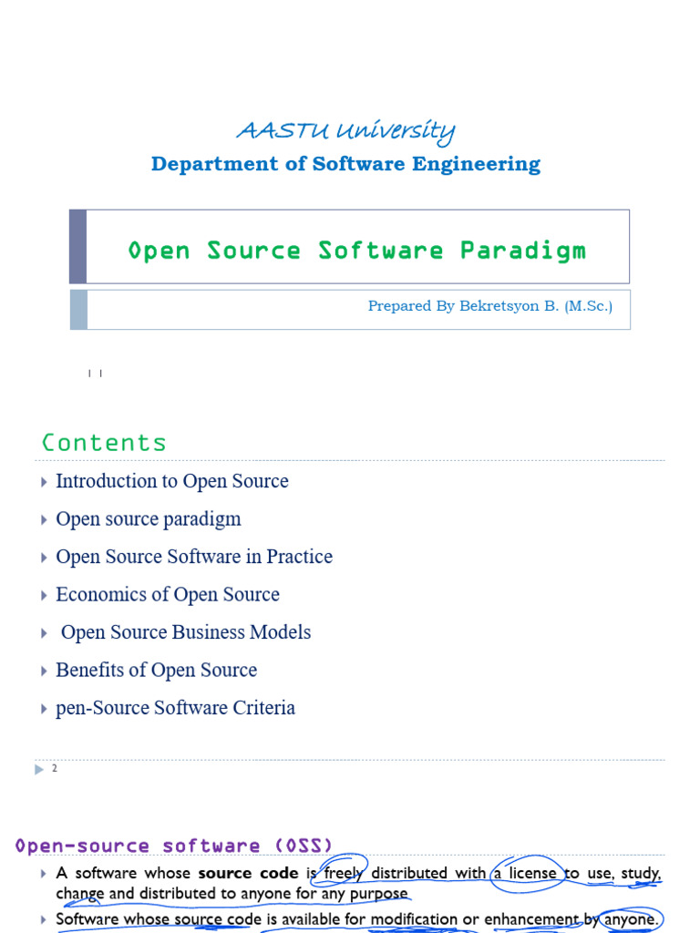 Open Software SW Paradigm | PDF | Free Software | Gnu