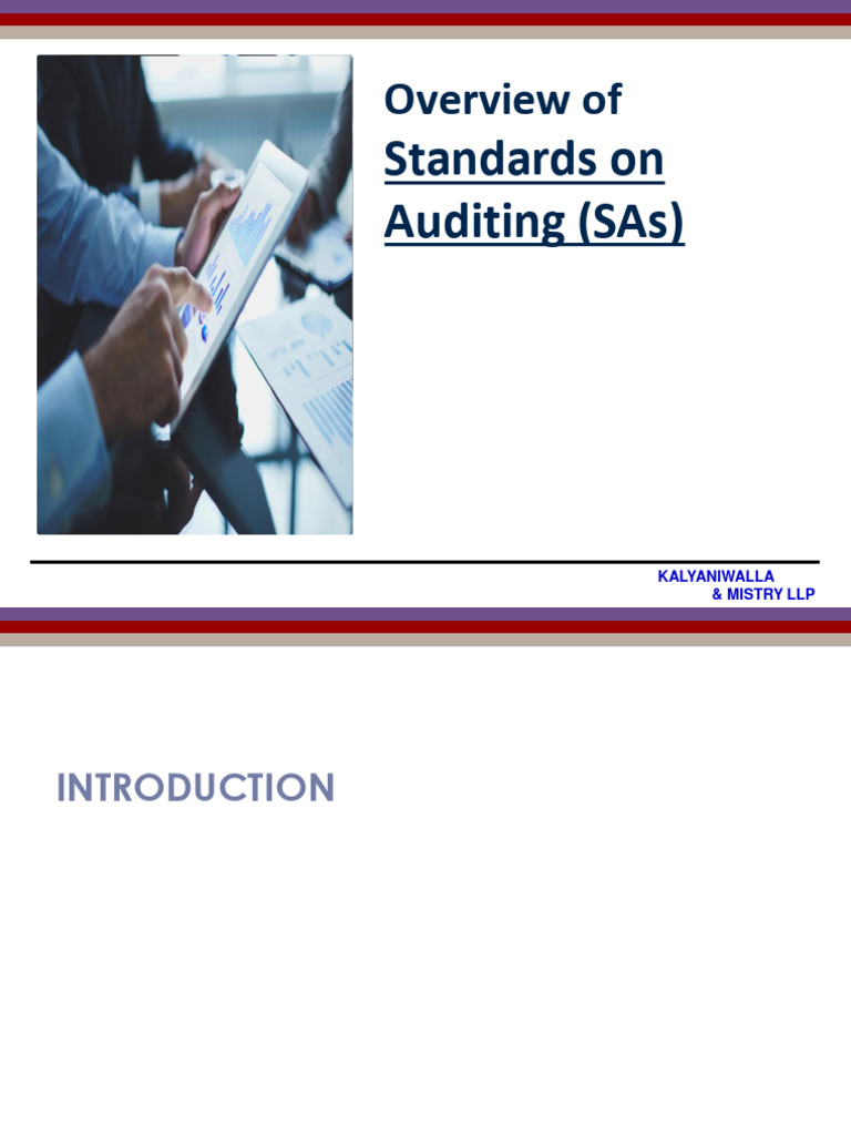 On Overview of Standards On Auditing by CA. Anil Kulkarni | PDF | Audit ...