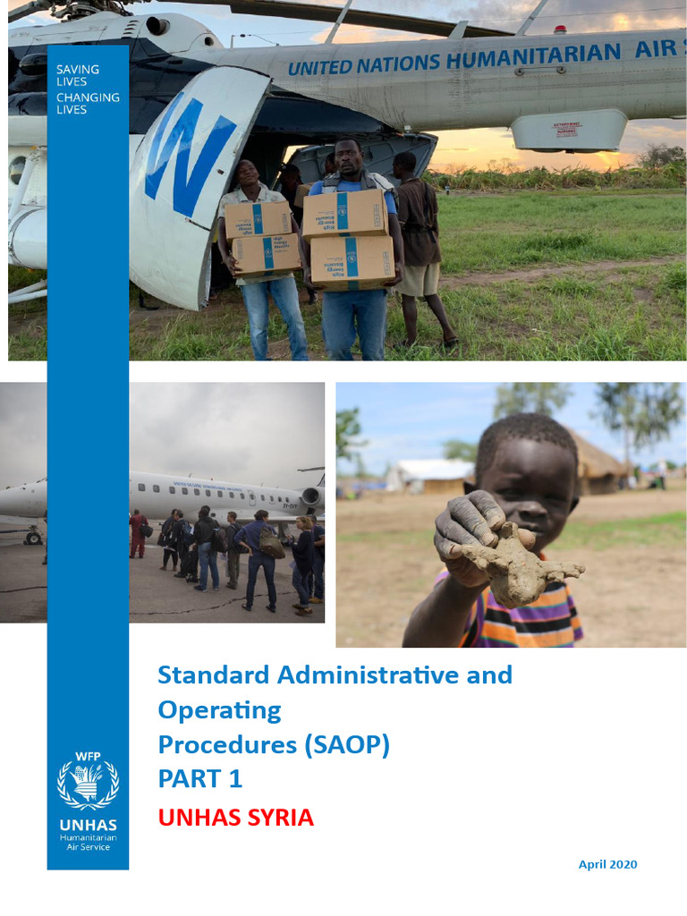 Standard Administrative and Operating Procedures (SAOP) Part 1 - UNHAS ...