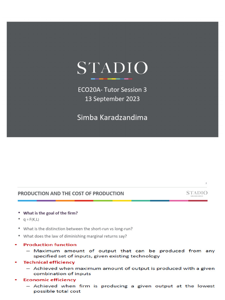 ECO20A Tutorial 3 (1) - Read-Only | PDF | Financial Economics | Trade