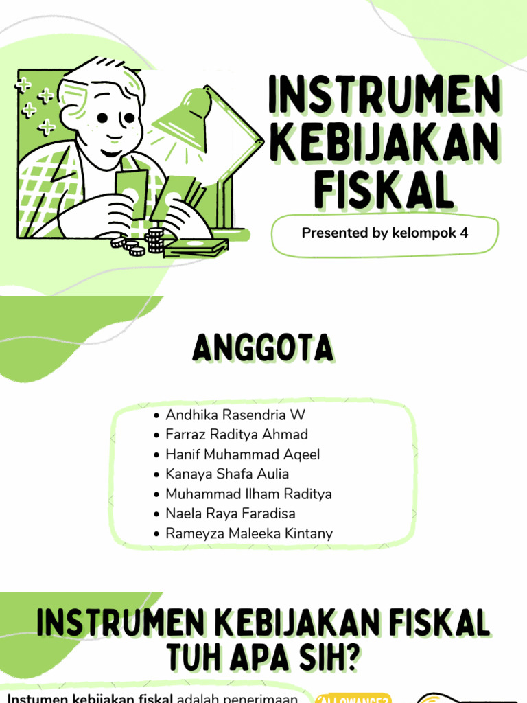 Instrumen Kebijakan Fiskal | PDF