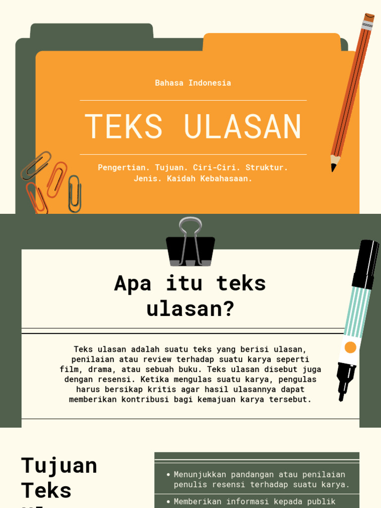 Teks Ulasan - Bahasa Indonesia | PDF