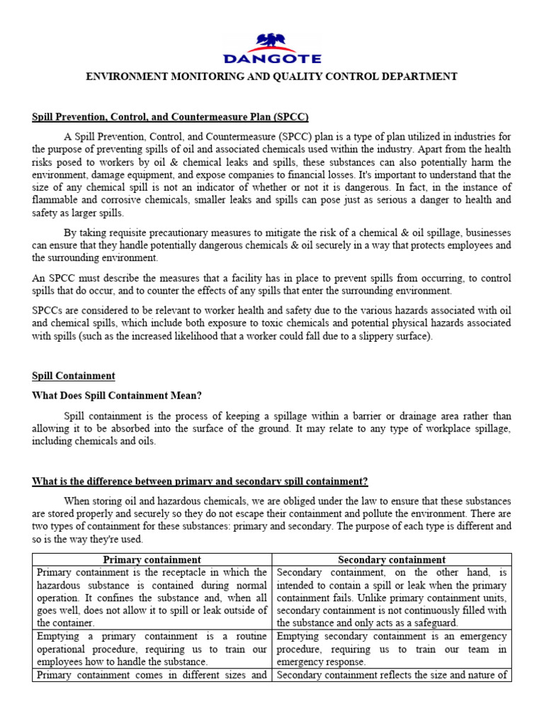 Oil Spill Training For DFL Engineers | PDF | Oil Spill | Hazards