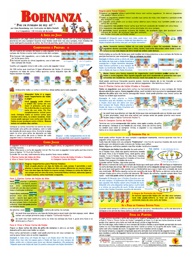 Bohnanza - Regras | PDF