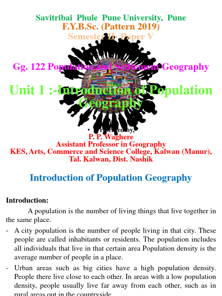 Population Geography Pdf Geography Census