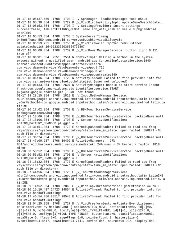 Log | PDF | Operating System Technology | Computer Science