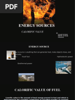 Calorific Values of Common Fuels | PDF