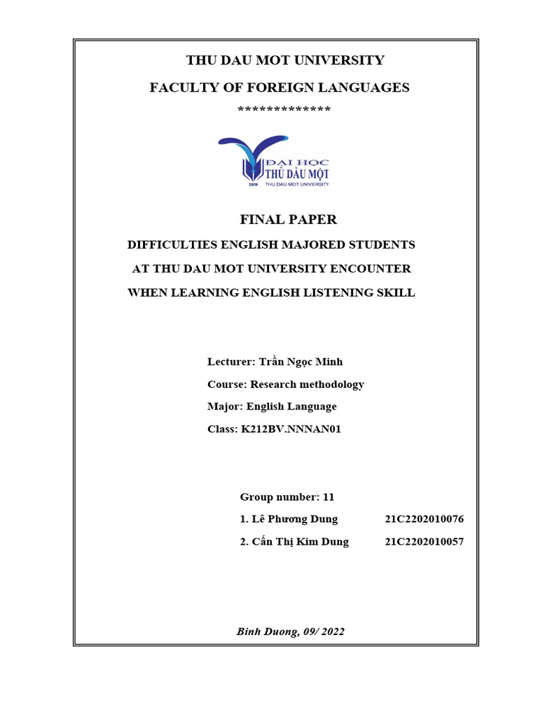 Group 11 - Research Methology - Finall | PDF