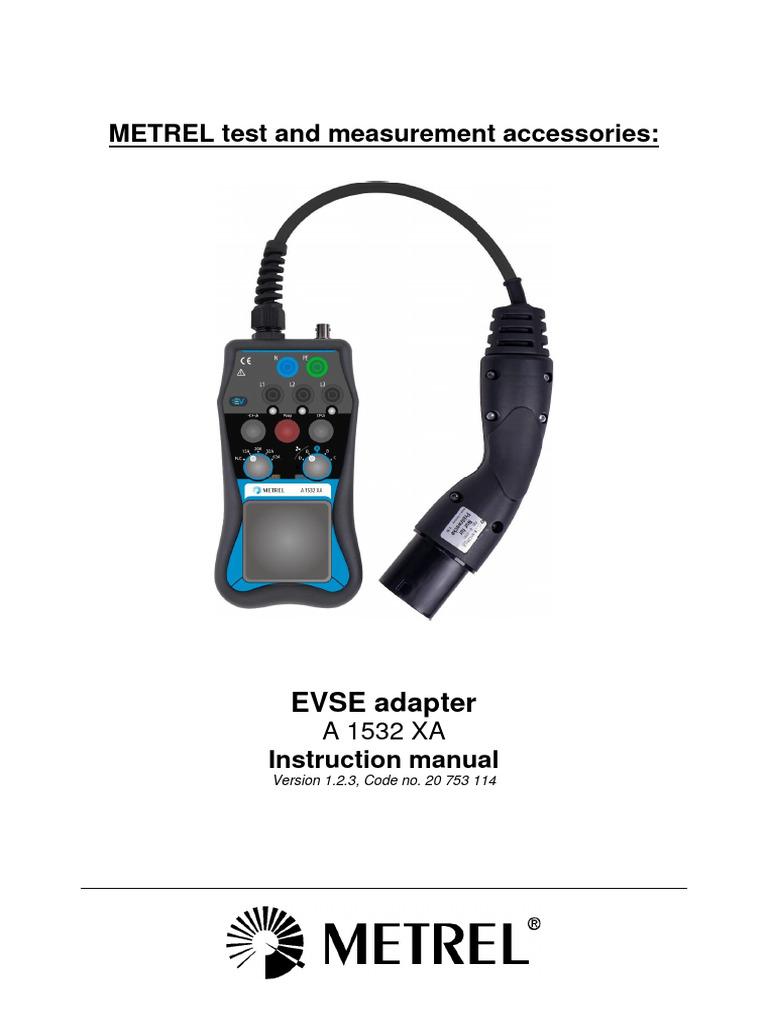 A 1532 XA - EVSE Adapter ANG Ver 1.2.3 20753114 | PDF | Electrical ...