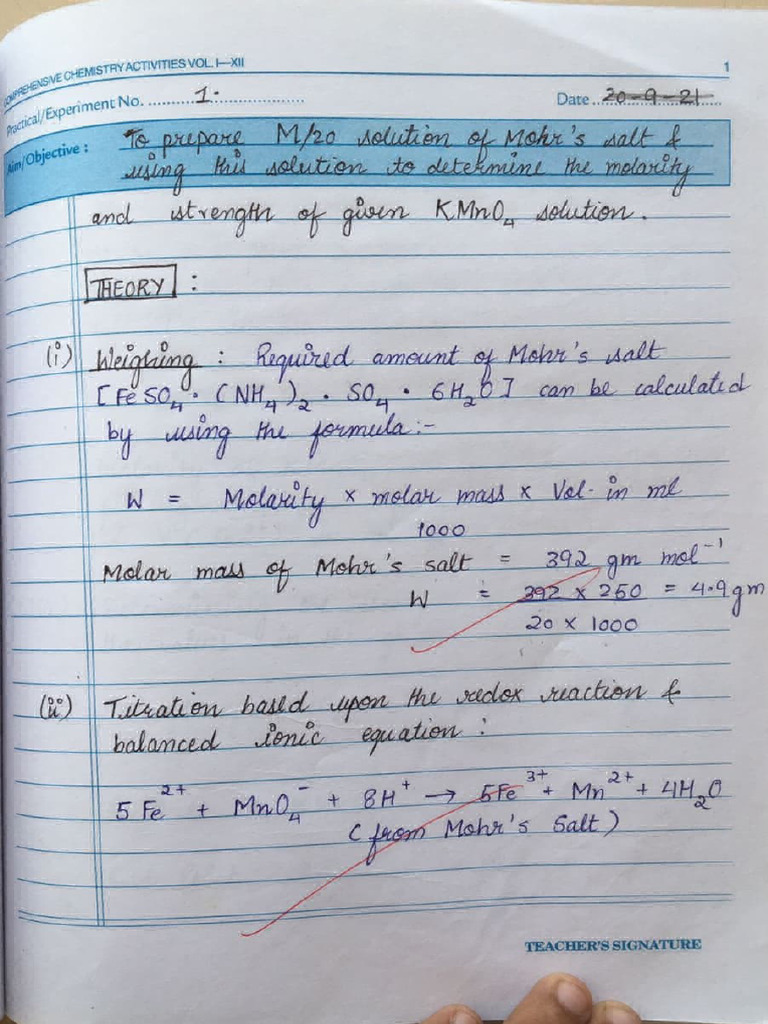 Chemistry File | PDF