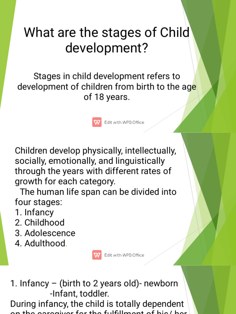 Lesson 1.1 What Are The Stages of Child Development PDF | PDF | Child ...