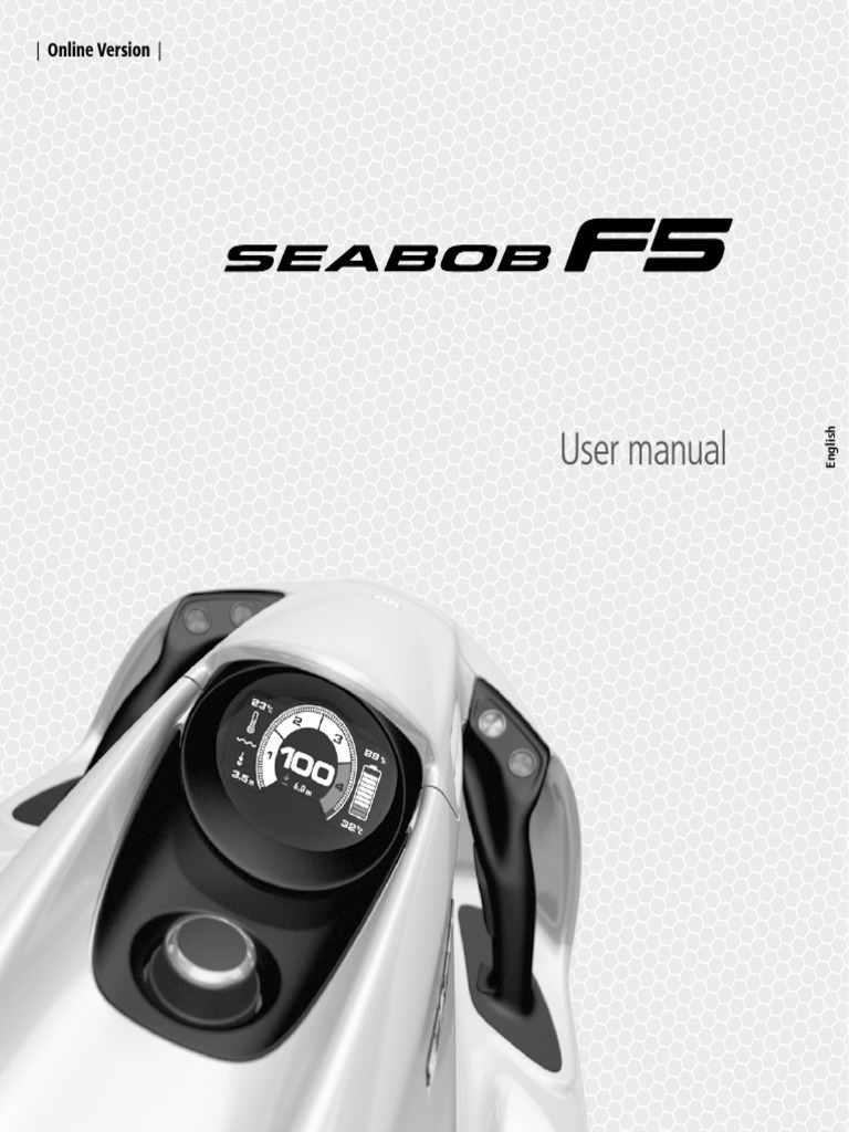 SEABOB-F5 Manual en | PDF | Battery Charger | Scuba Diving