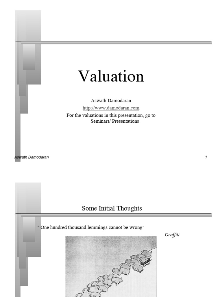 Aswath Damodaran | PDF | Valuation (Finance) | Financial Risk