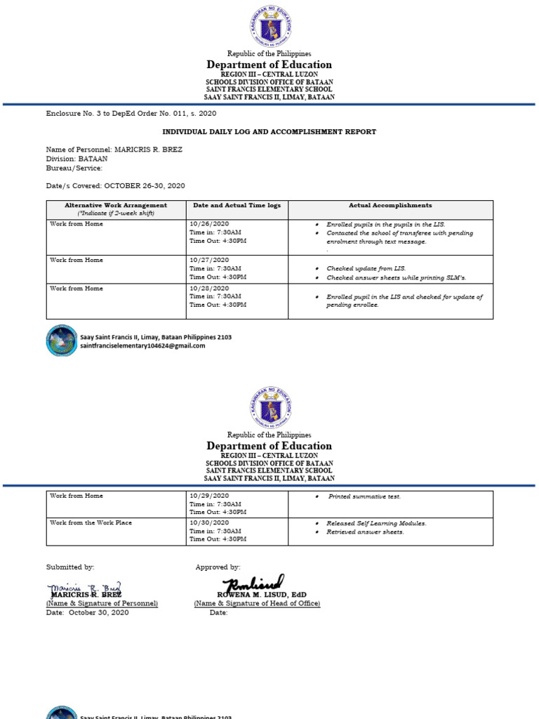 Idlar Oct 26 30 2020 Brez | PDF