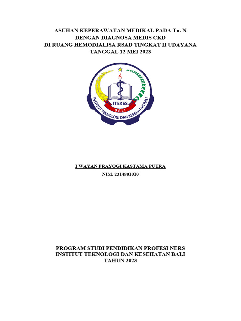 Askep CKD HD I Wayan Prayogi Kastama Putra | PDF
