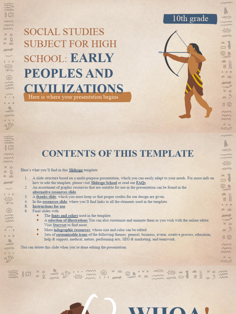 Social Studies Subject For High School 10th Grade Early Peoples and ...