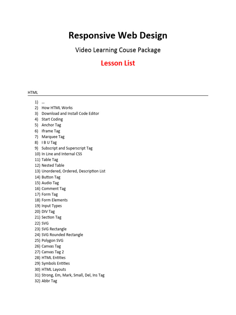 Responsive Web Design | PDF | Html Element | Internet