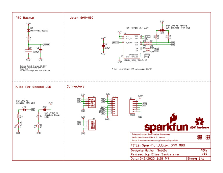 Sparkfunubloxsam M8qv10 Pdf 