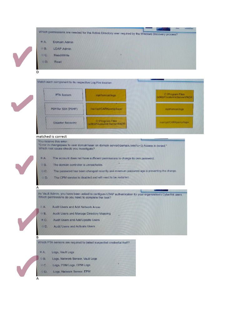 Cyber Ark Questions and Ans | PDF | Computers