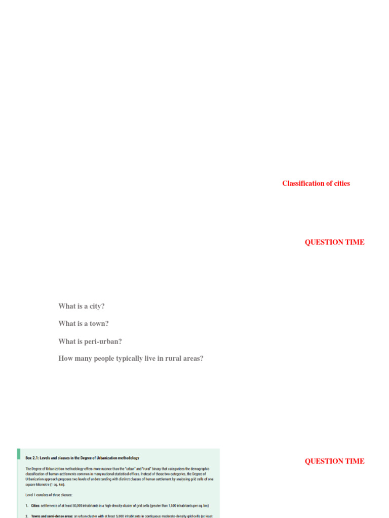 Classification of Cities | Download Free PDF | Economies | Urbanization