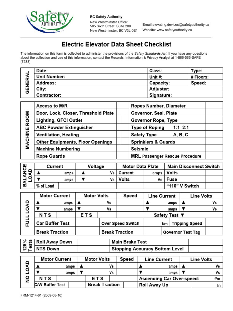 Checklist 3 | PDF | Elevator | Manufactured Goods