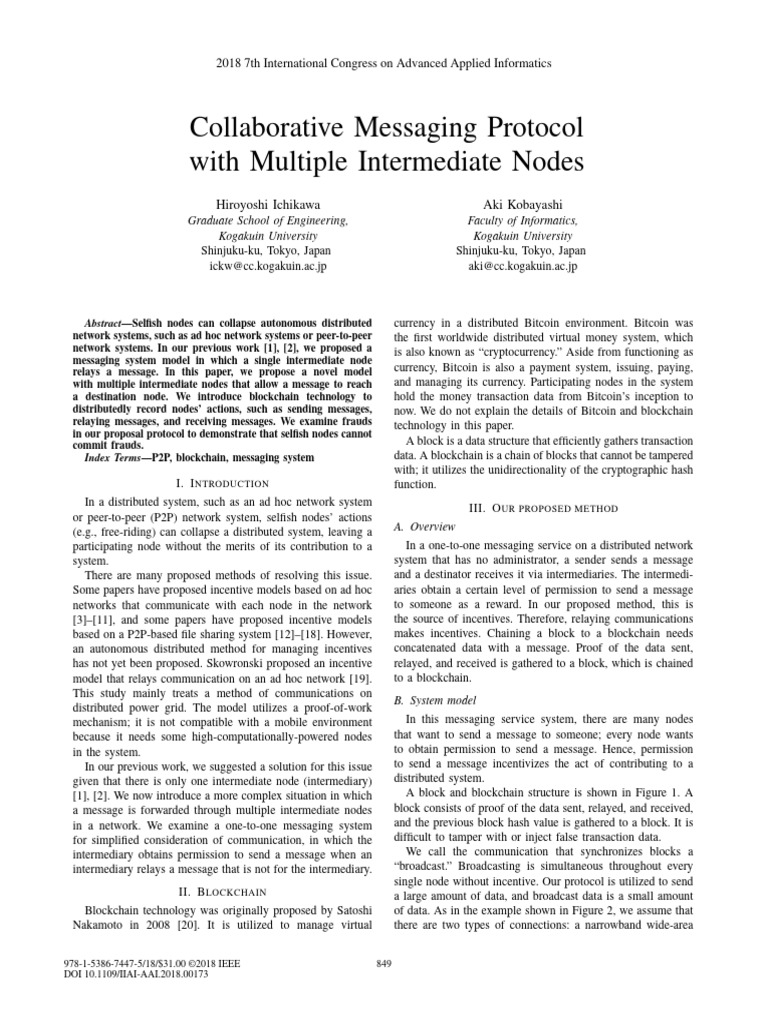 Collaborative Messaging Protocol | PDF | Public Key Cryptography ...