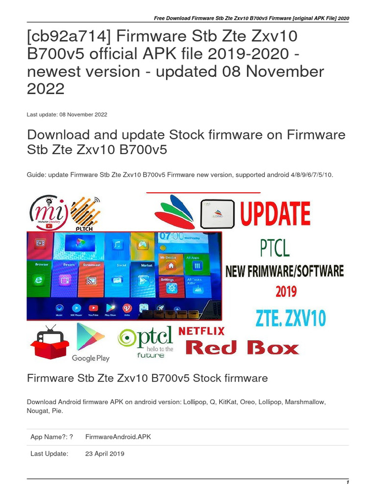 b700v5 Firmware | PDF