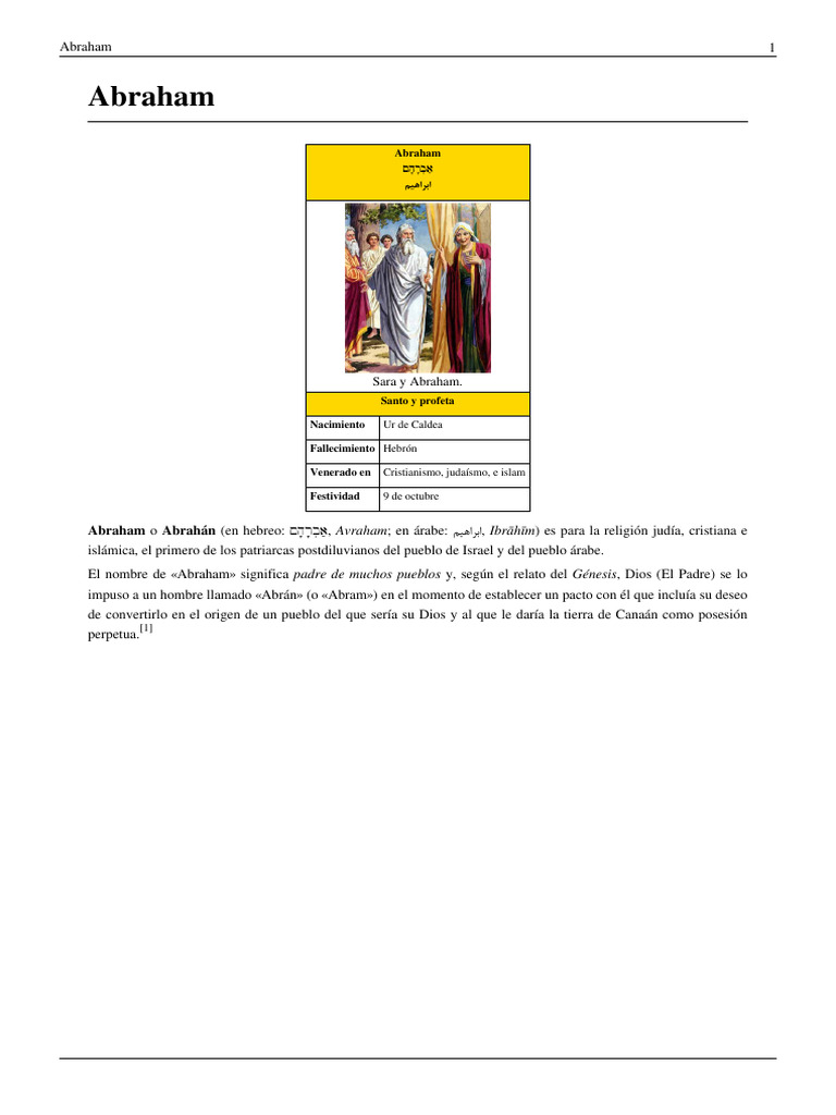 Abraham | PDF