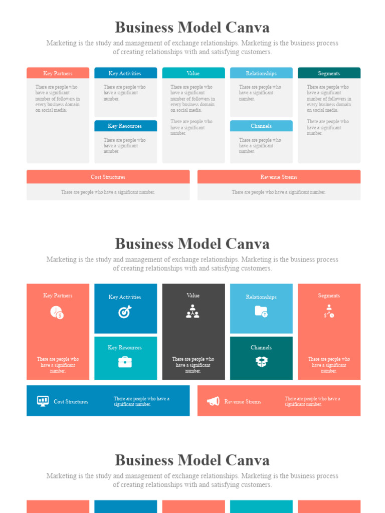 Business Model Canva Infographics | PDF