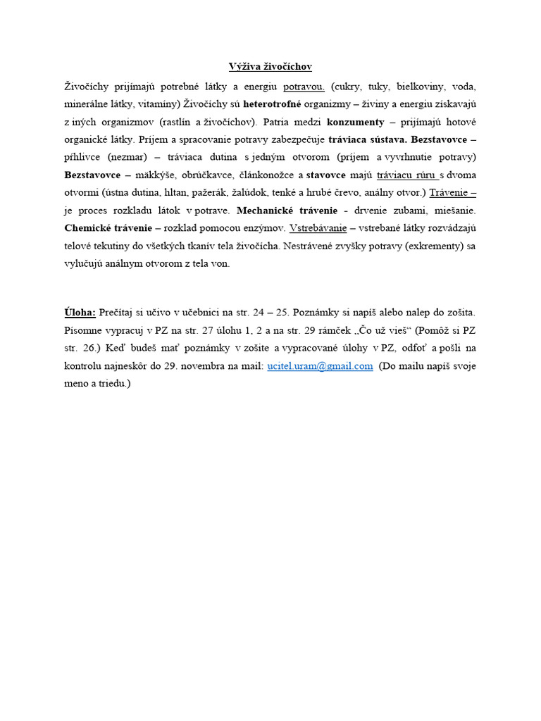 BIO 8.a-Poznámky | PDF