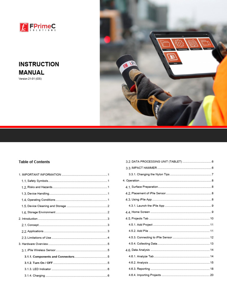 iPile Instruction Manual v21-01 | PDF | Deep Foundation | Amplifier