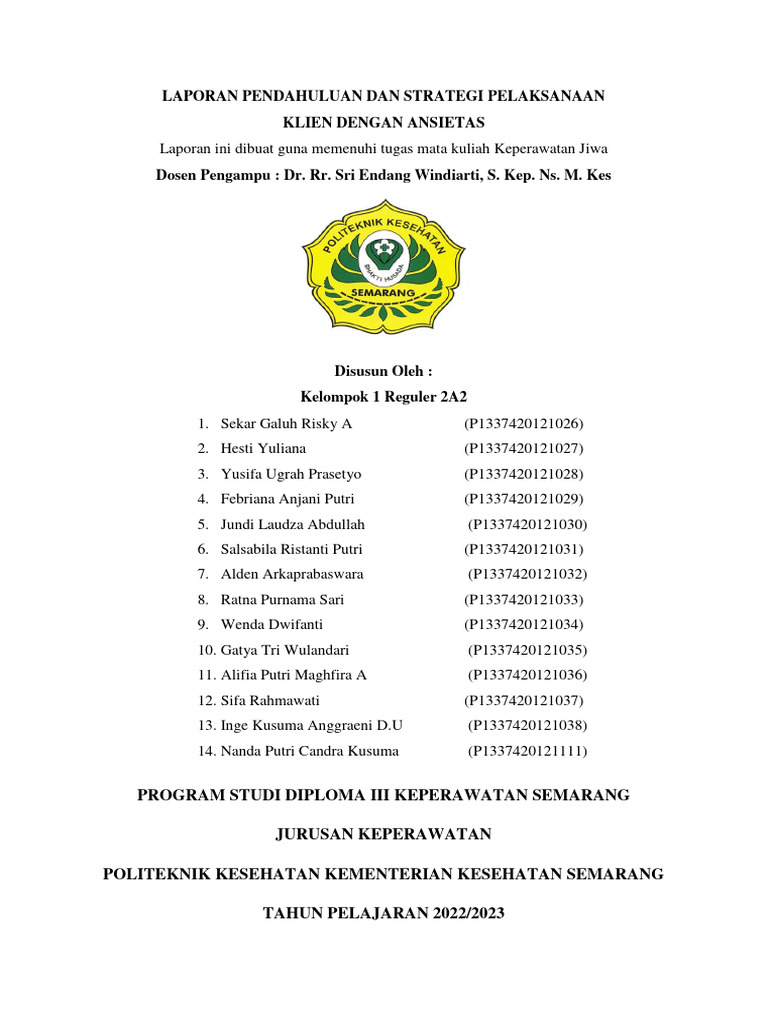 LP & SP Ansietas | PDF