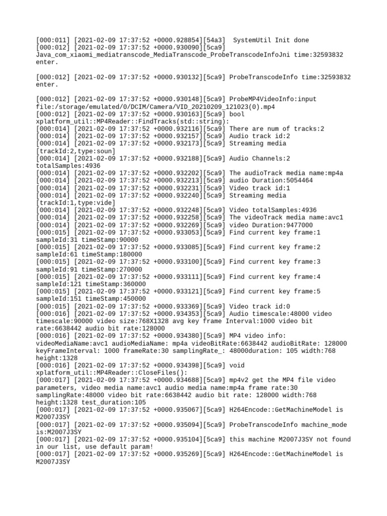 Trace | PDF | Codec | Computer File Formats