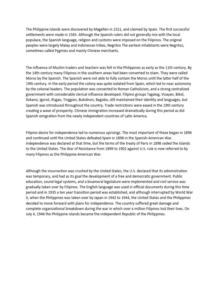 The Philippine Islands Were Discovered by Magellen in 1521 | Download ...